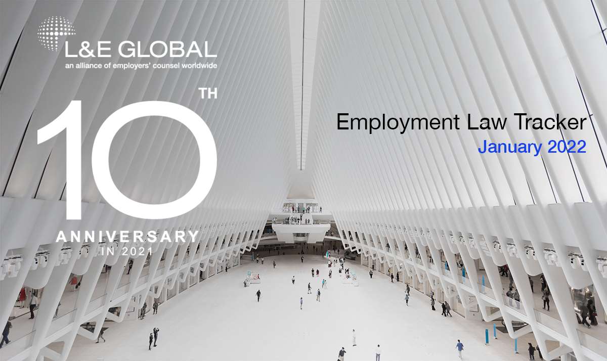 L&E Global Employment Law Tracker for January 2022 - Kancelaria Radcy ...